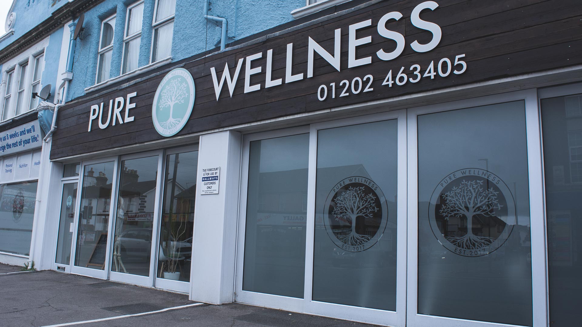 Pure Wellness Shop Sign by Insignia Signs Poole Bournemouth