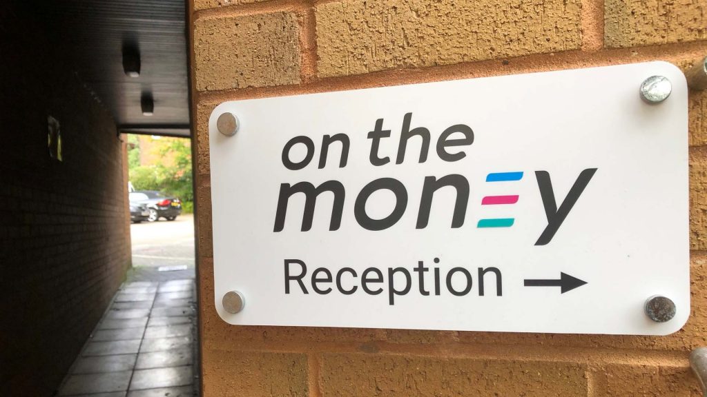 On the Money Signs by Insignia Signs Poole Bournemouth