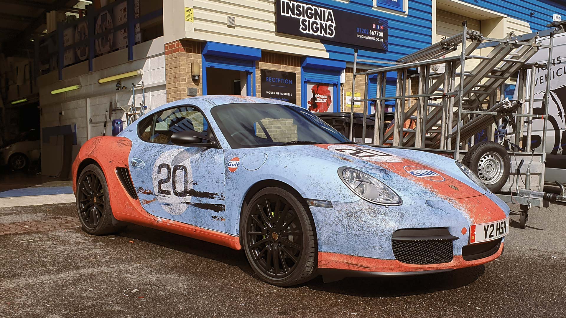 Porsche Gulf Vehicle Wrap by Insignia Signs Poole Bournemouth