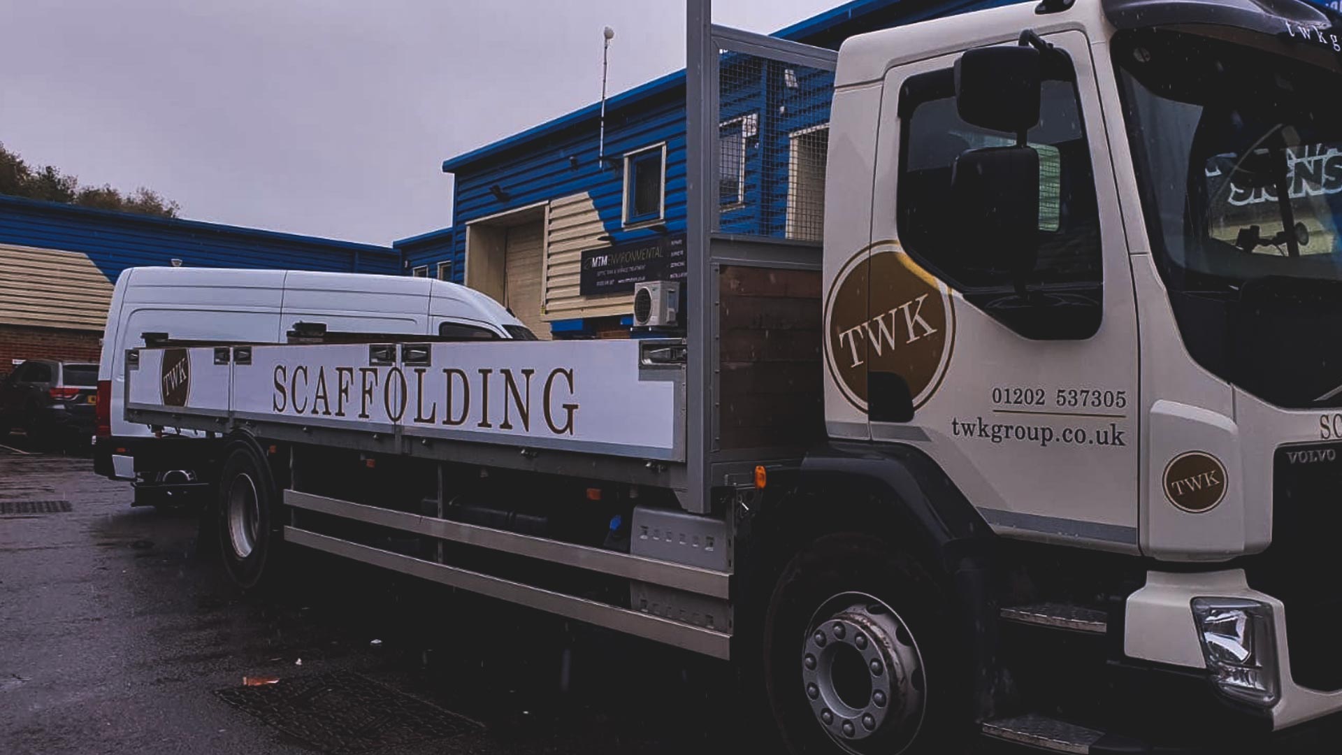 TWK Group Scaffolding Vehicle Wraps by Insignia Signs Poole Bournemouth